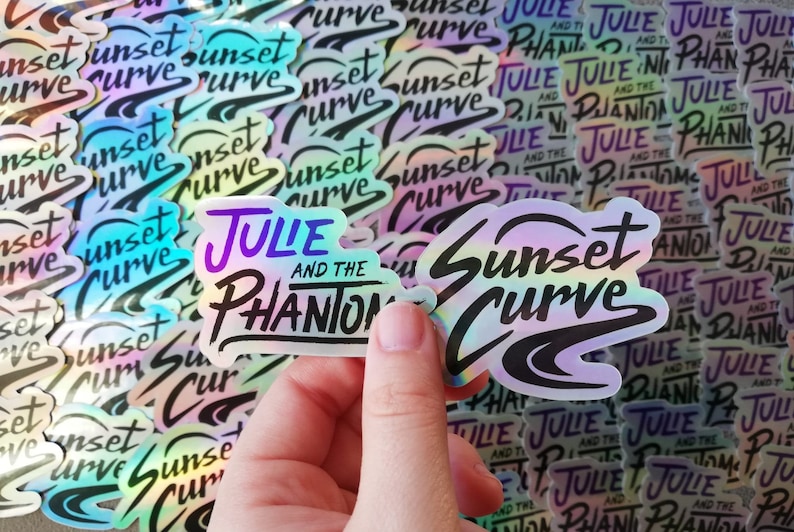 Julie And The Phantoms and Sunset Curve Holographic Sticker | Etsy