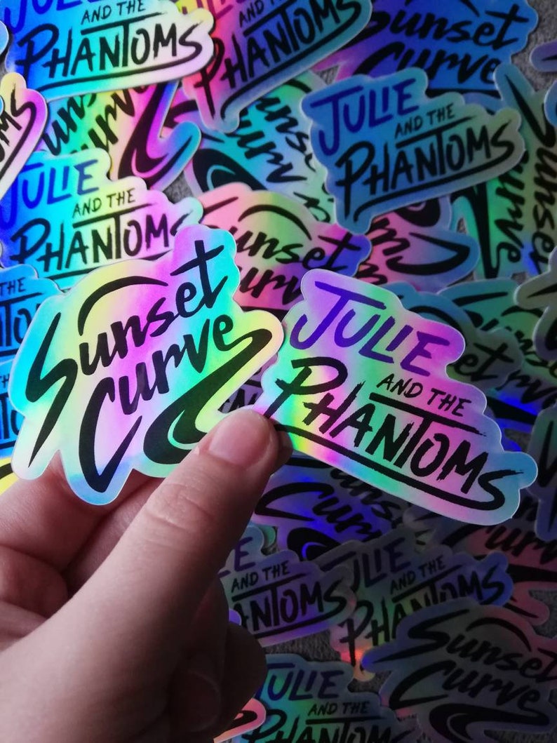 Julie And The Phantoms and Sunset Curve Holographic Sticker | Etsy