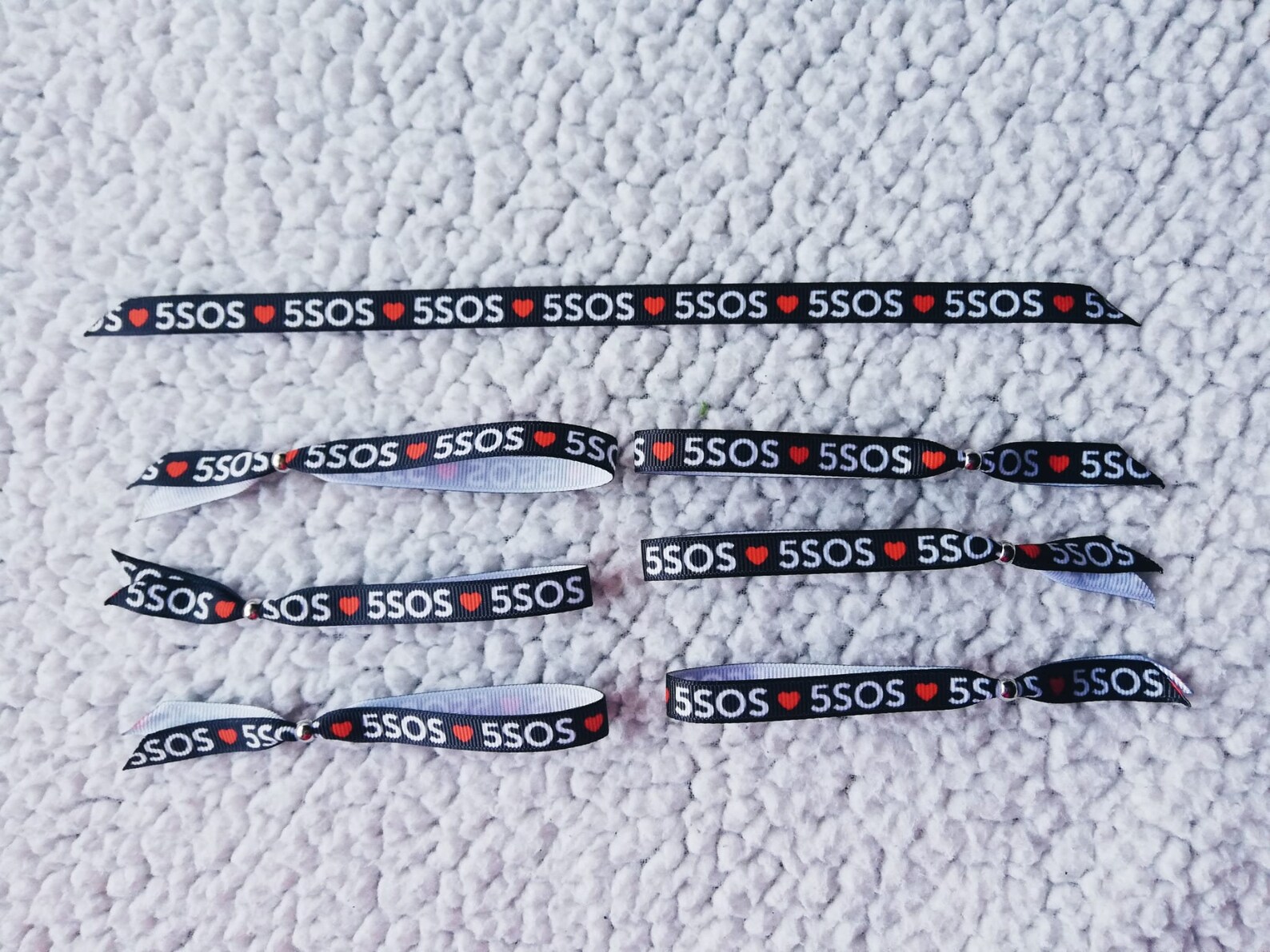 5SOS elastic bracelet wristband scrunchie hair rubber | Etsy España