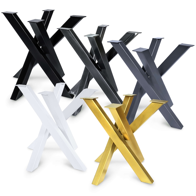 Table Base Orion Table Legs Cross Frame Table Runners Steel Metal ...