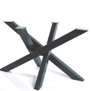 Table Base Lotus Table Legs Cross Frame Table Runners Steel - Etsy
