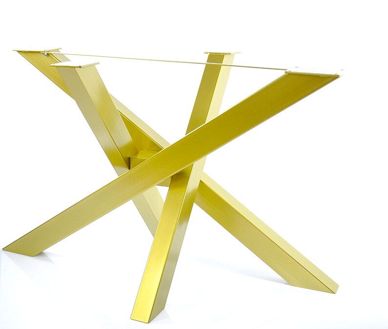 Table Base Lotus Table Legs Cross Frame Table Runners Steel - Etsy