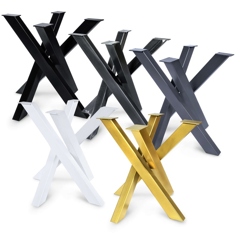 Table Base Orion Table Legs Cross Frame Table Runners Steel - Etsy