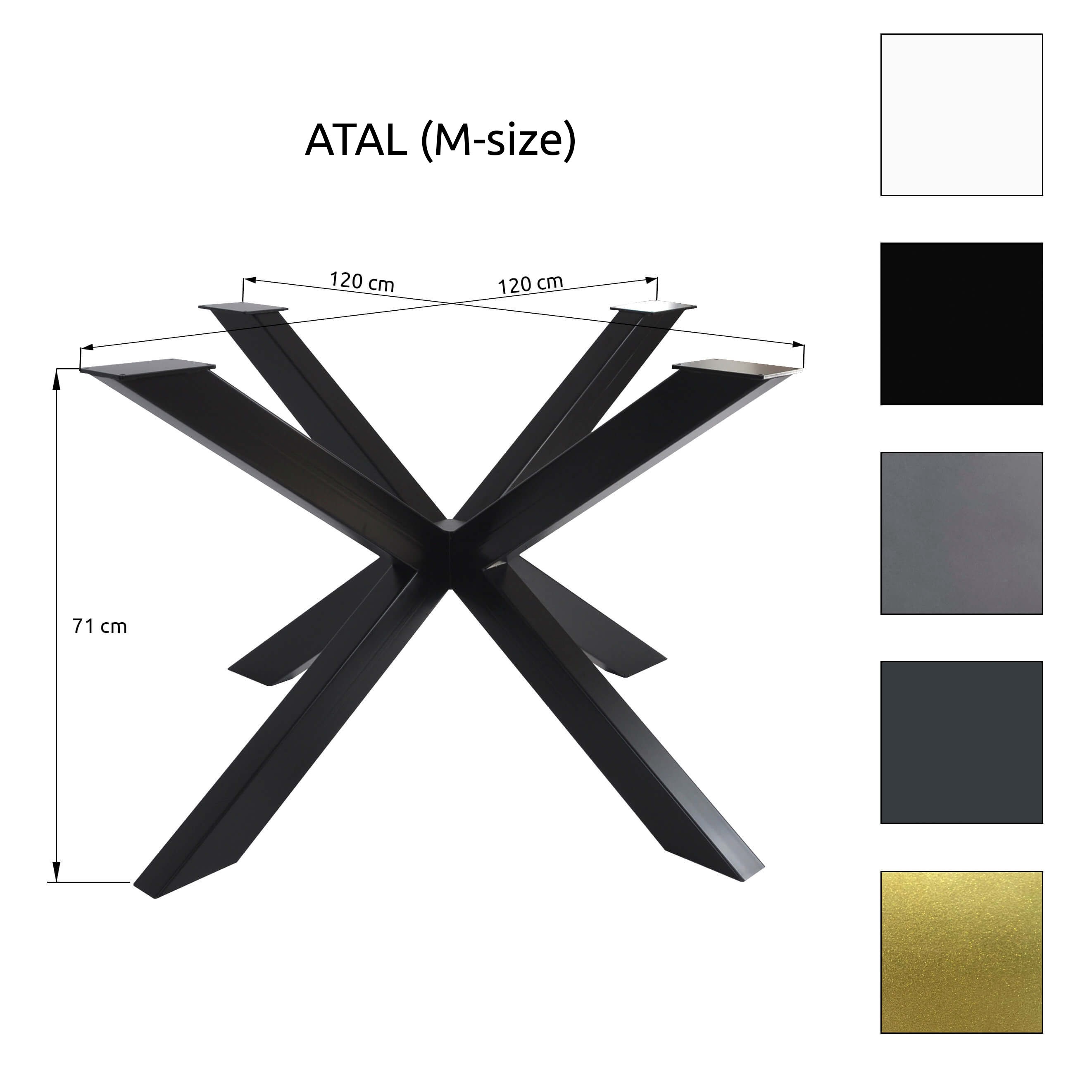 Table Base Spider table legs cross frame table runners steel | Etsy