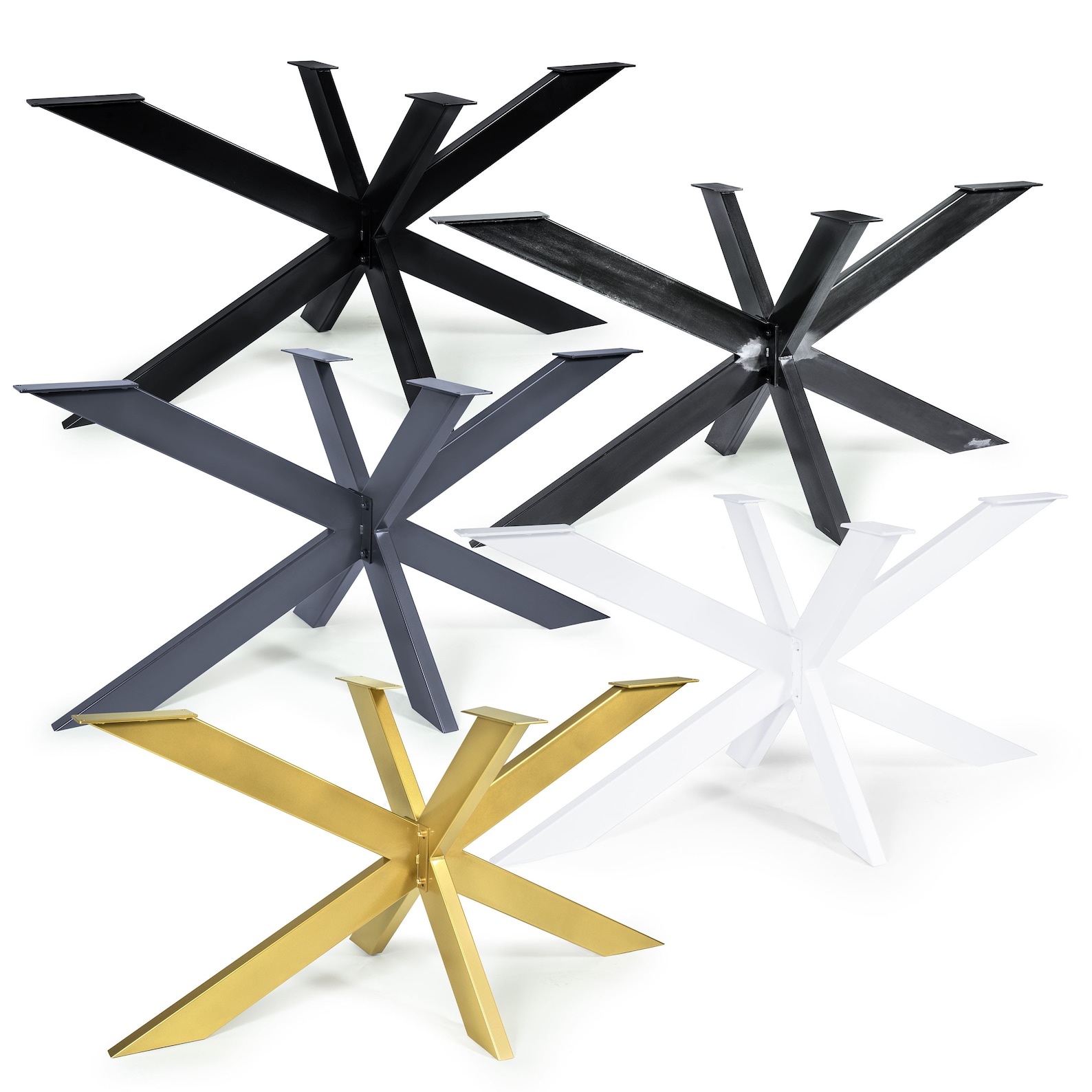Table Base Spider Table Legs Cross Frame Table Runners Steel - Etsy