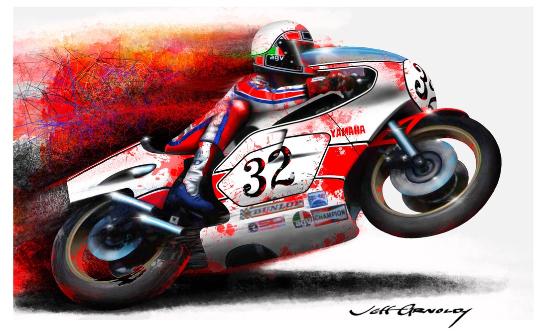 Steve Baker - Yamaha - Downloadable Motogp Art - Etsy