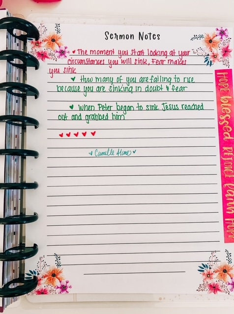 Printable Sermon Notes/ Bible Study/ Scripture Study Printable / Bible ...