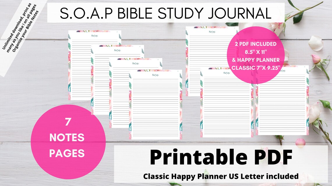 Printable SOAP / Bible Study Printables / Scripture Study - Etsy
