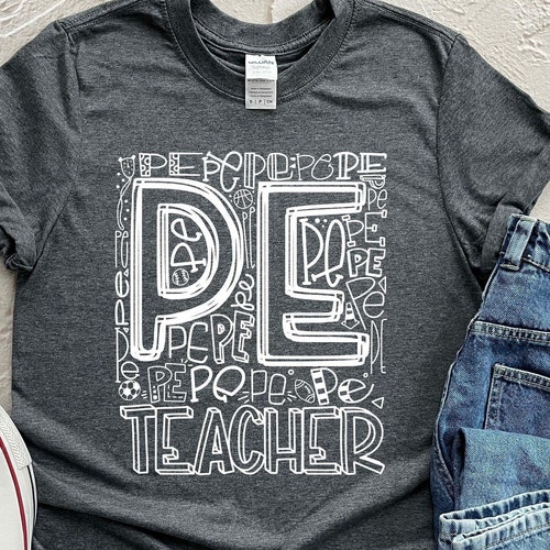 Physical Education T-shirt Back to School PE Teacher Gym - Etsy