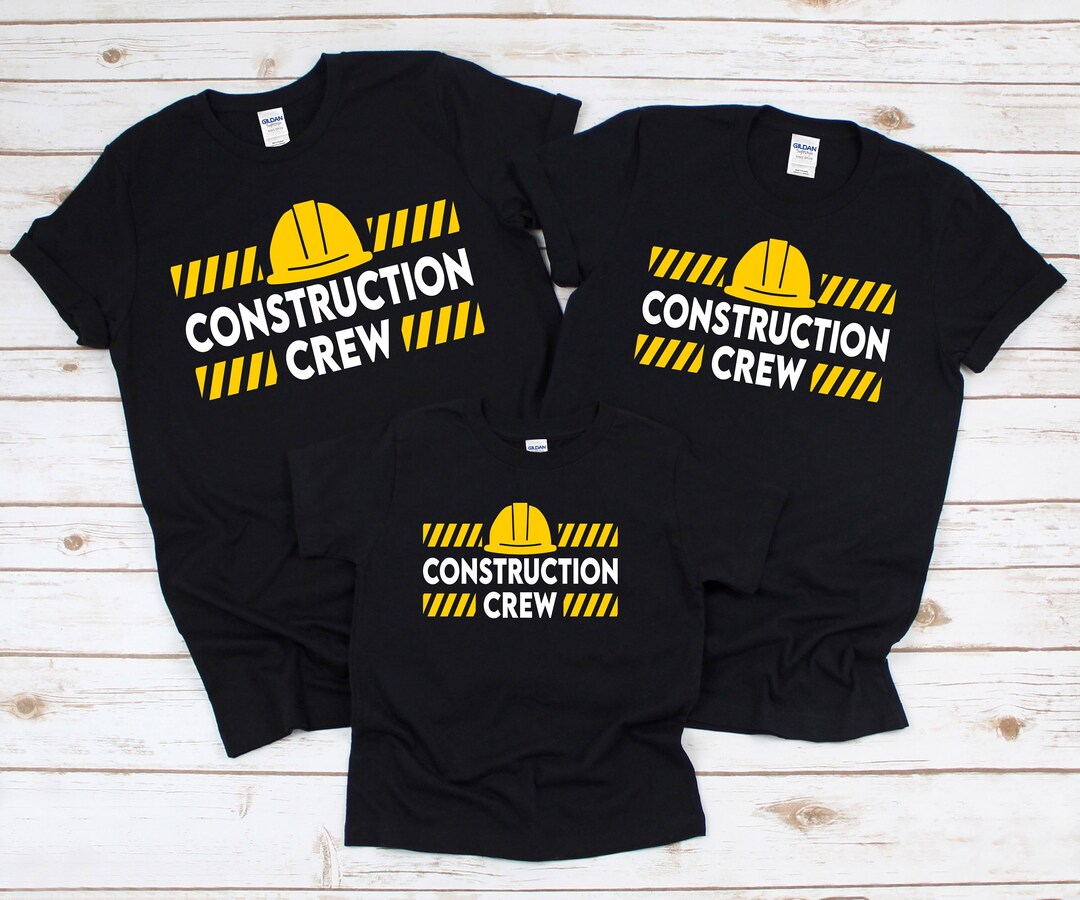 Construction Crew Shirts, Construction Birthday Party T-shirts ...