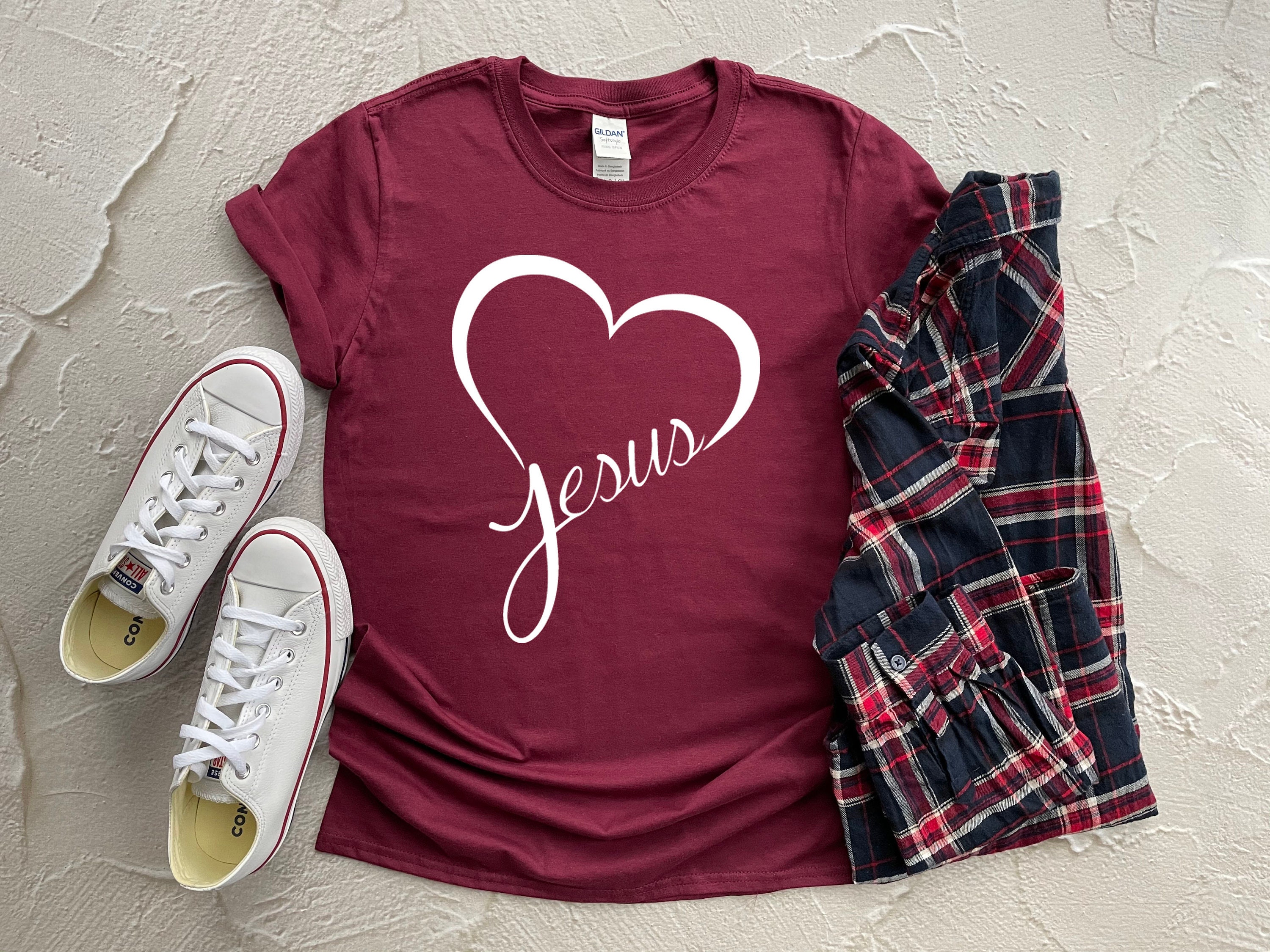 Jesus Shirt Love Jesus Shirt Christian Shirts Christian Gift - Etsy