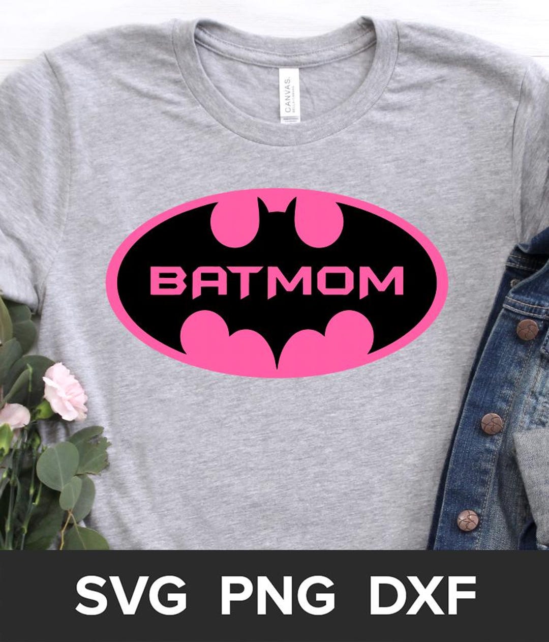 Batman Woman Sublimation Design Png, Batmom Custom Printable Design ...