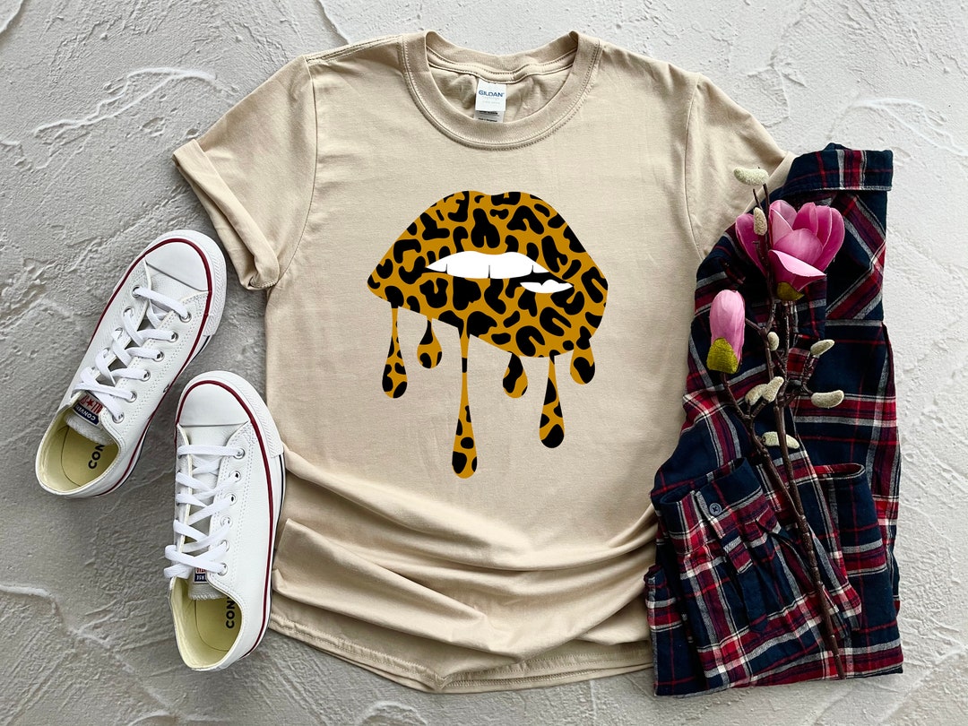 Lips Shirt, Dripping Lips, Biting Lips, Leopard Lips, Red Lips T-shirt ...