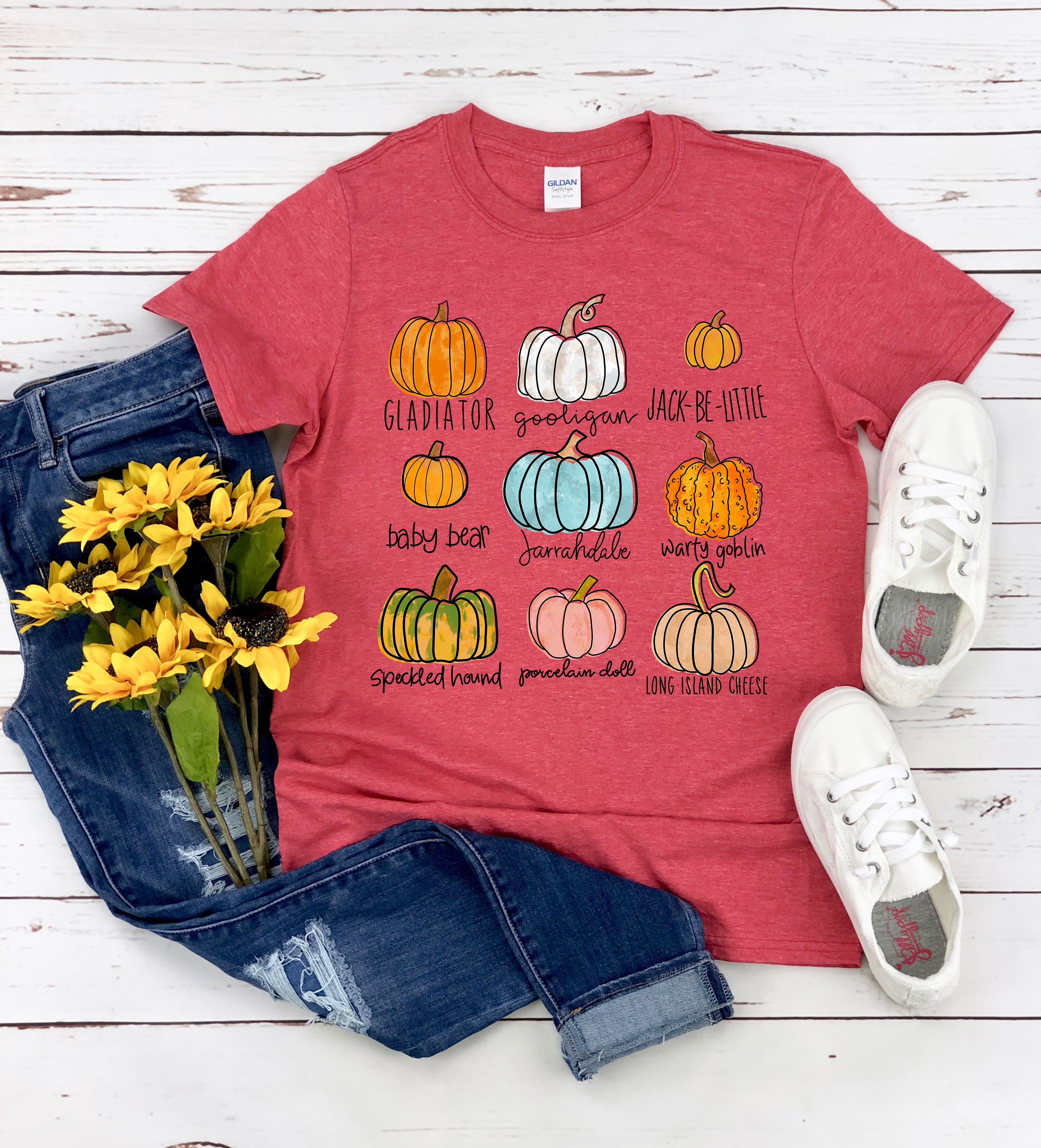 Pumpkins Shirt Fall Pumpkins Shirt Pumpkin Varieties - Etsy UK