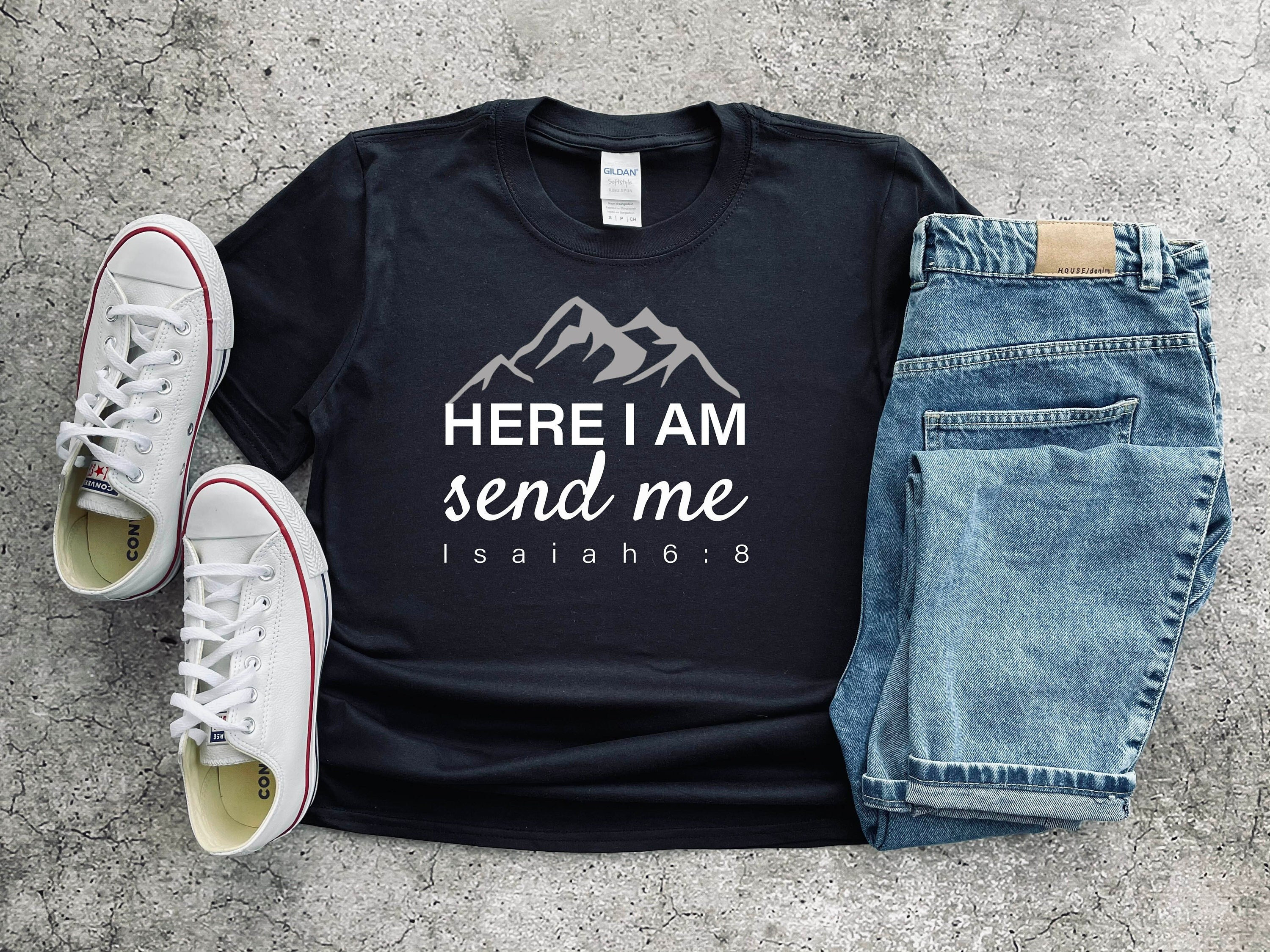 Here I Am Send Me Shirt Christian T-shirts Bible Verse - Etsy