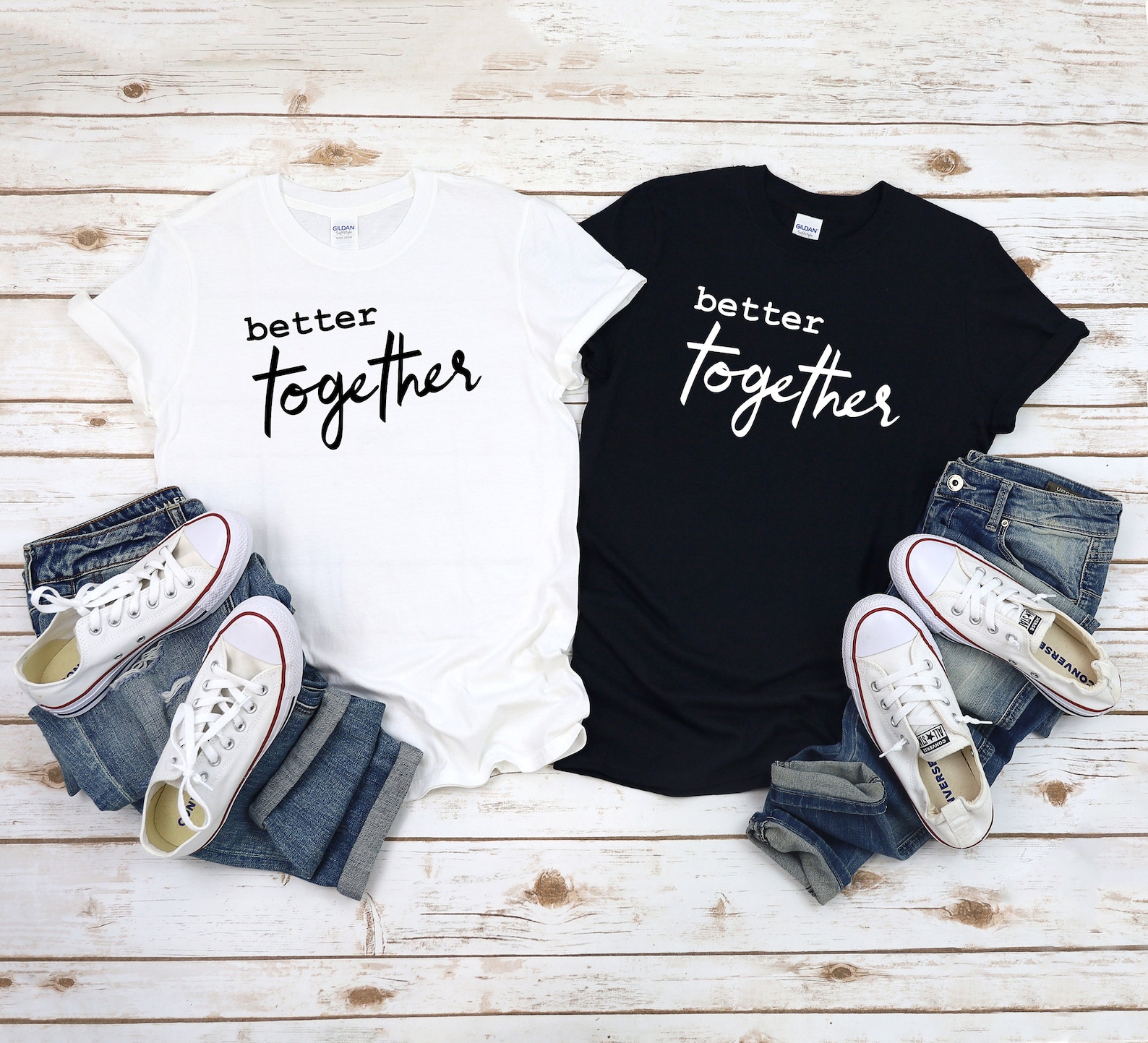 Better Together Shirts, Couple Matching Outfit, Anniversary Shirts ...