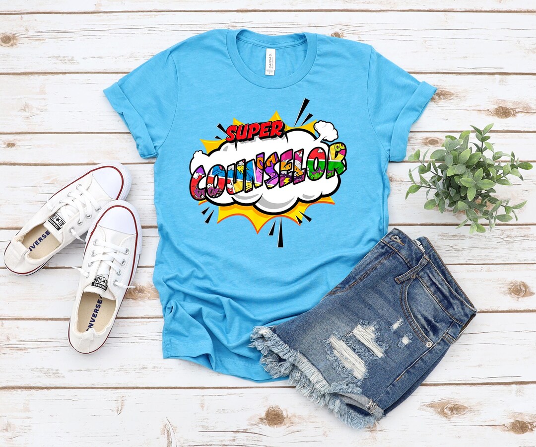 Super Counselor Shirt, Custom Superhero Theme Teachers Tees, Teacher ...