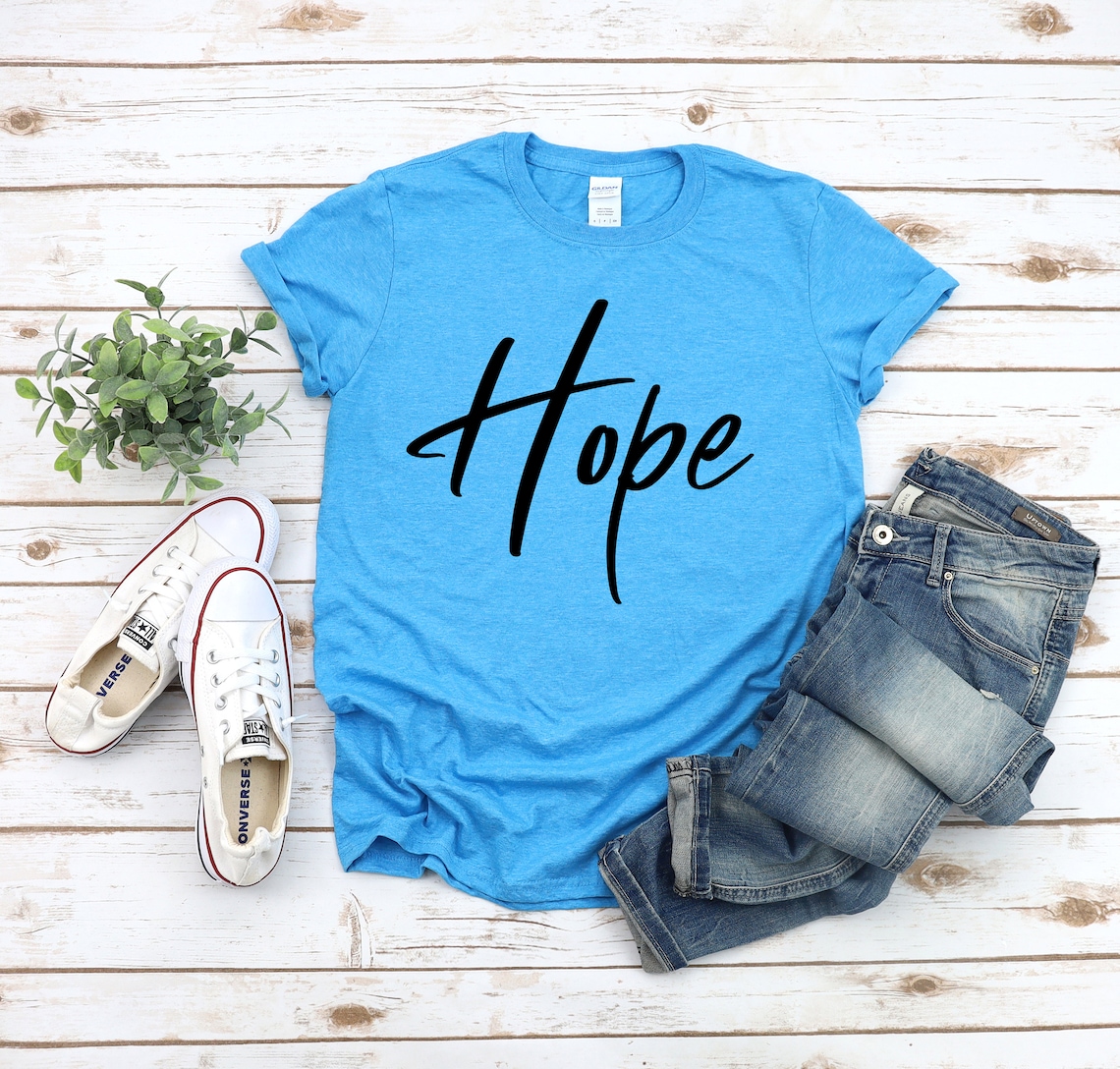 Hope Shirt Christian Shirts Hope Tee Christian Gift Shirt | Etsy