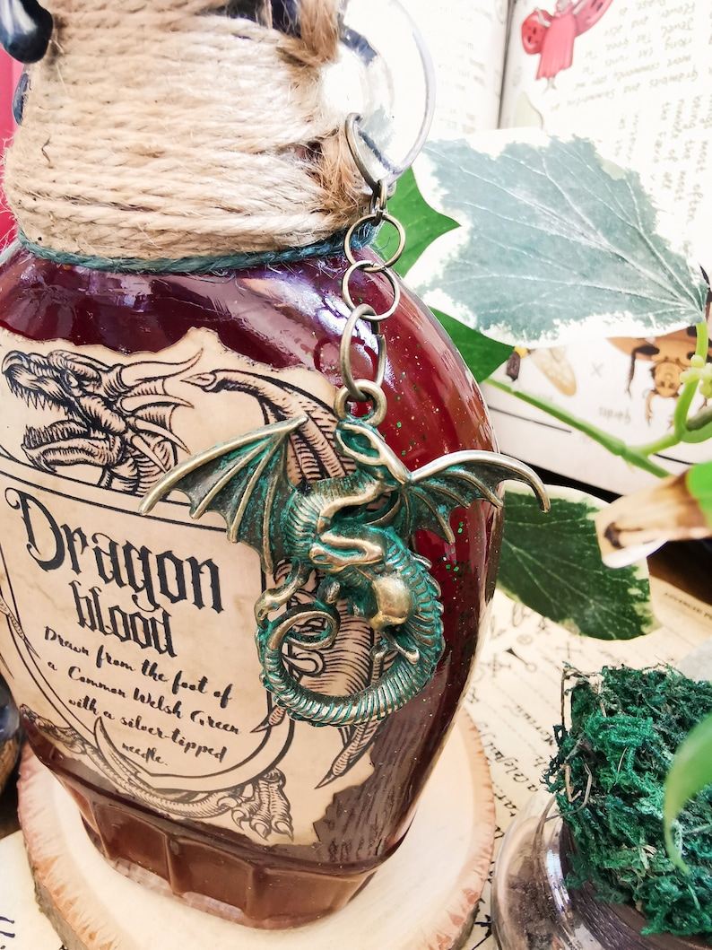 Dragon Blood Witch and Wizard Potions Vials Bottles and | Etsy