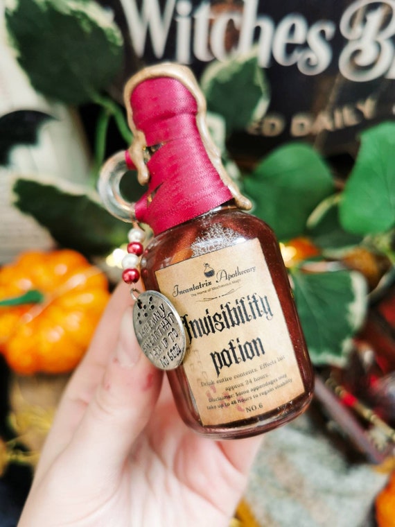 Invisibility Potion Witch and Wizard Potions Vials Bottles - Etsy