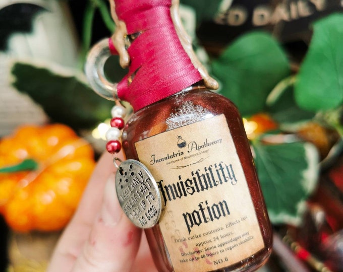 Invisibility Potion Witch and Wizard Potions, Vials, Bottles and ...