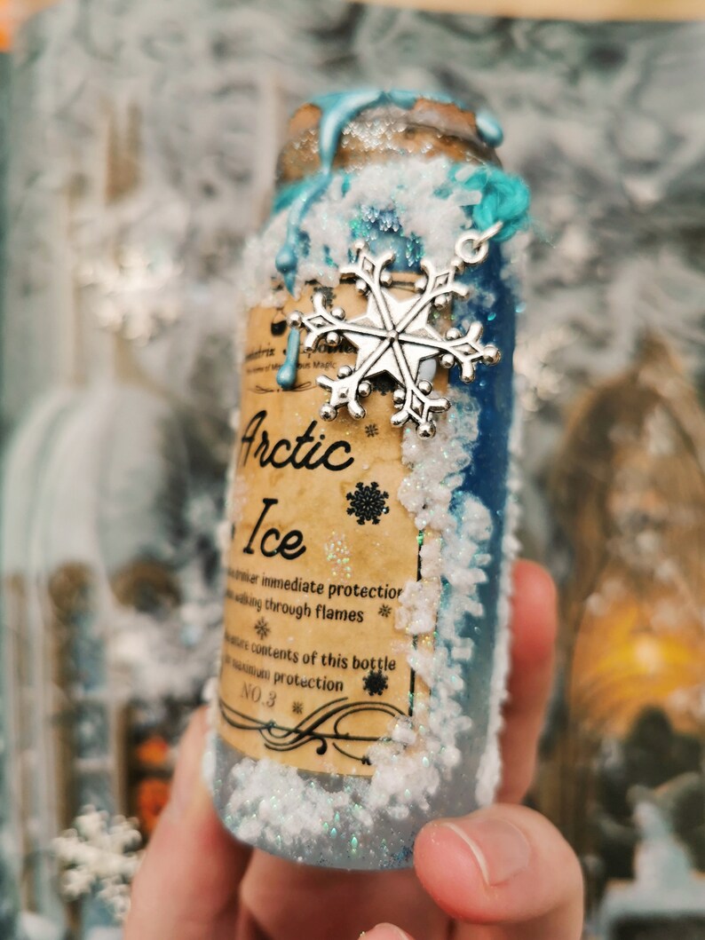 Arctic Ice Potion witch and wizard potions vials bottles | Etsy