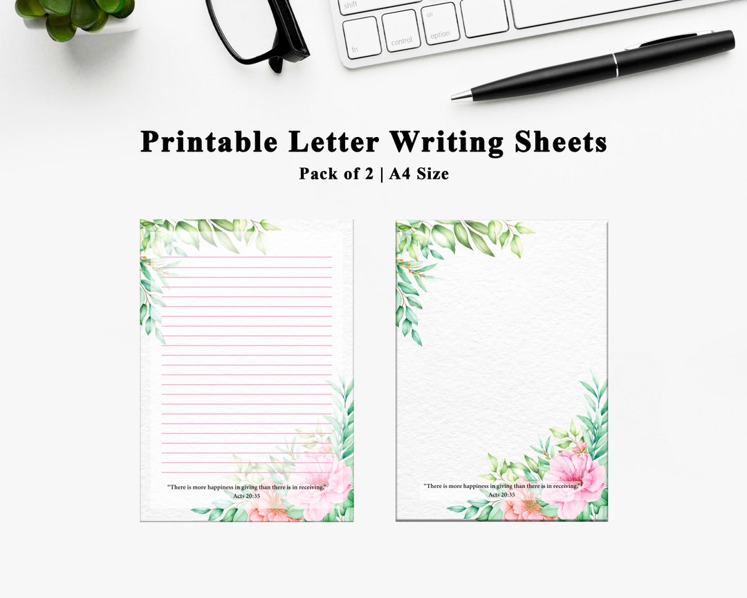 Printable Letter Writing Paper | Letter Writing Set | Printable ...