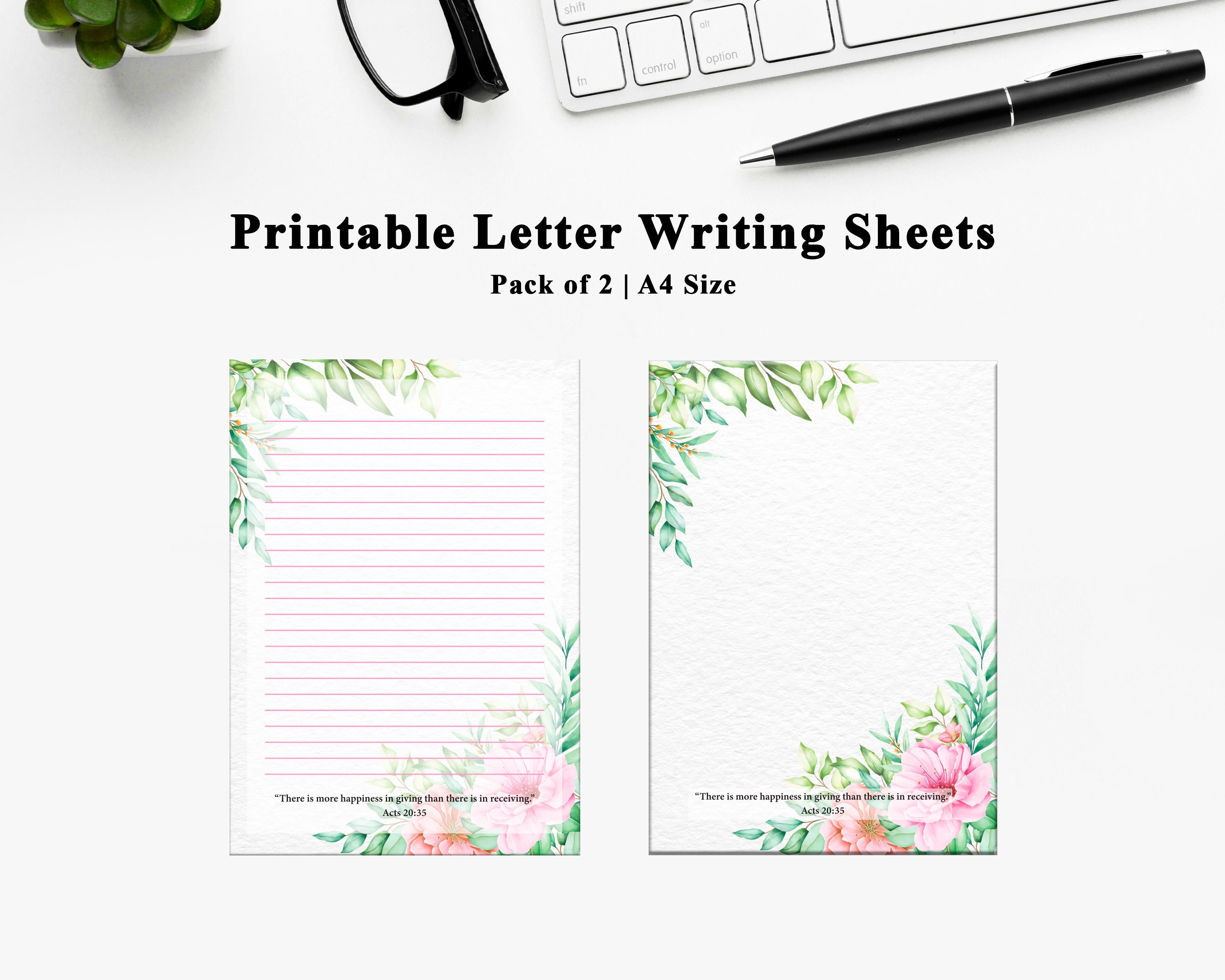Printable Letter Writing Paper | Letter Writing Set | Printable ...