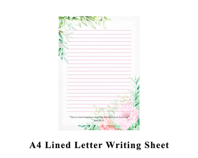 Printable Letter Writing Paper | Letter Writing Set | Printable ...