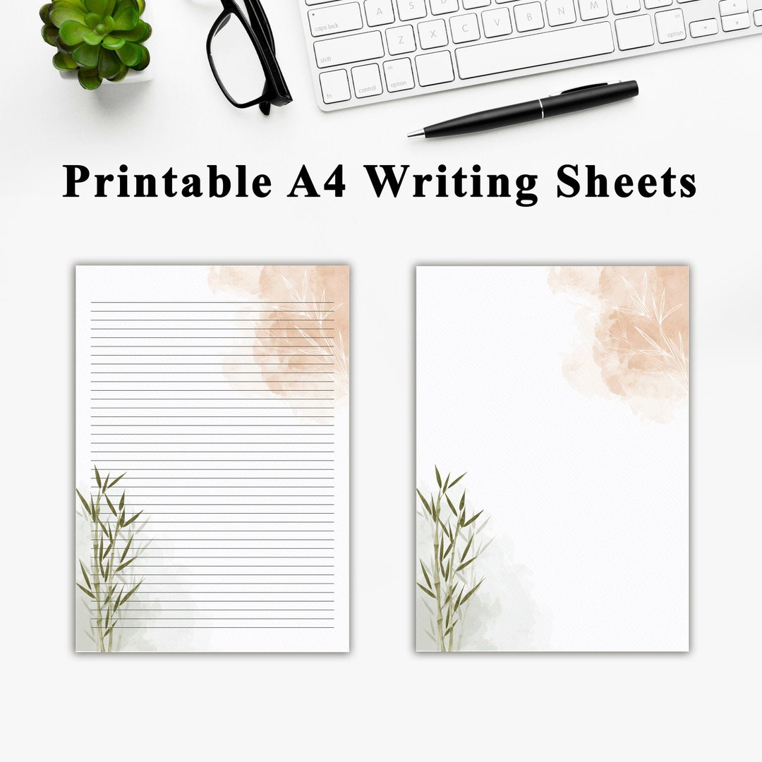 Printable Letter Writing Paper | Printable Line Paper | JW Letter ...