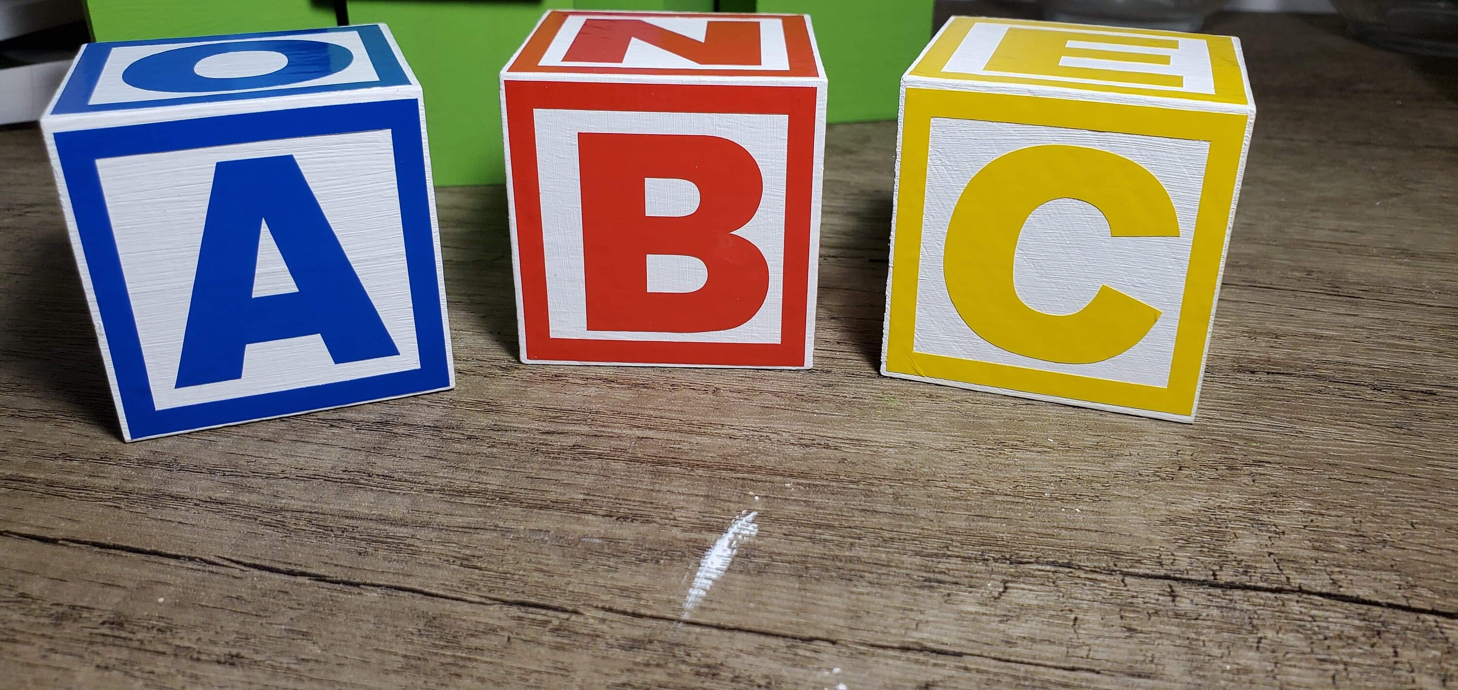2x2x2 inch WOOD blocks painted white First Birthday Decor | Etsy