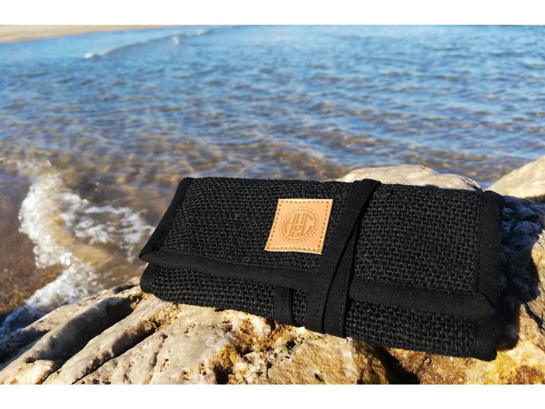Black Tobacco Pouch Pure Hemp - Etsy