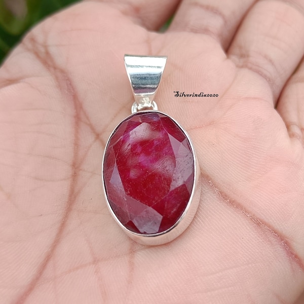 Ruby Pendant - Etsy