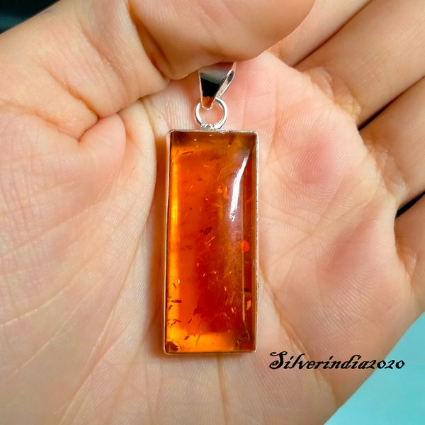 Amber Pendant - Etsy