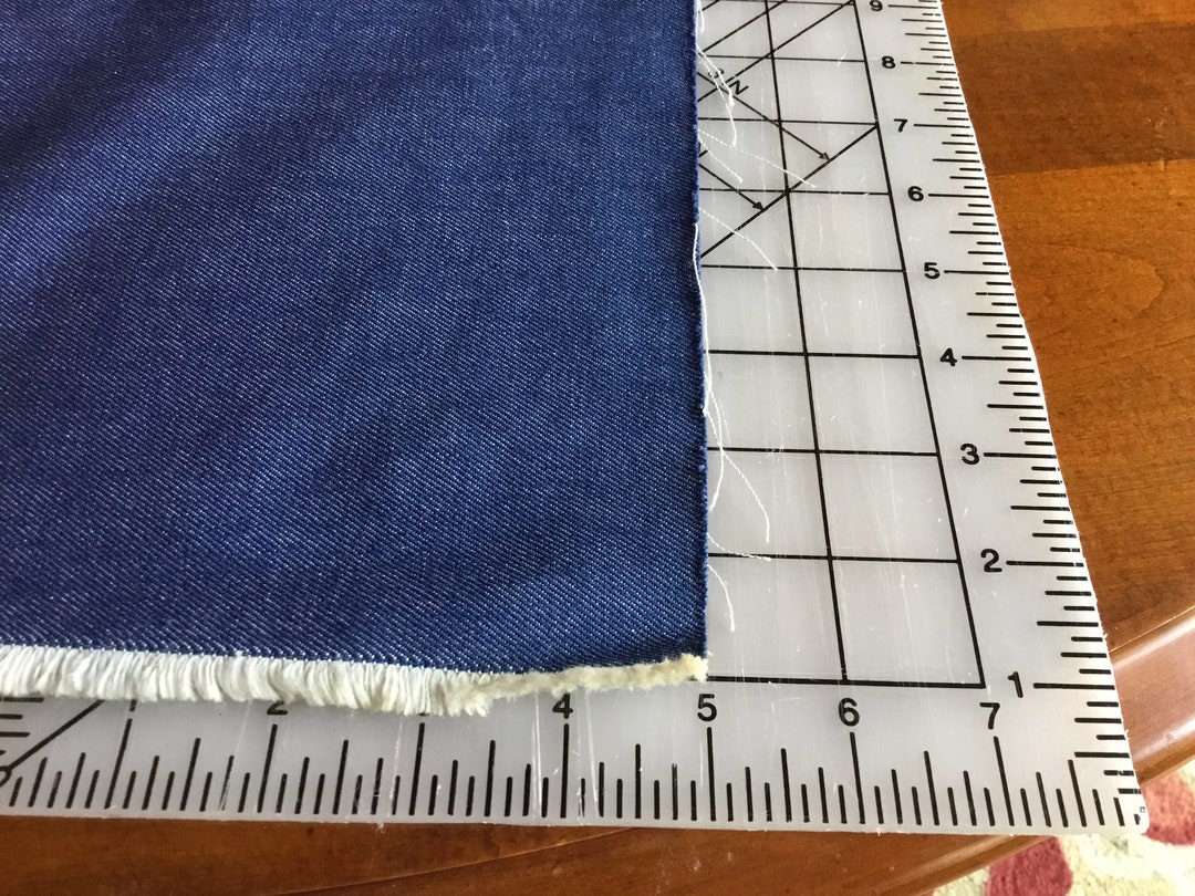 Medium Blue, Medium Weight, Woven Cotton Denim. - Etsy
