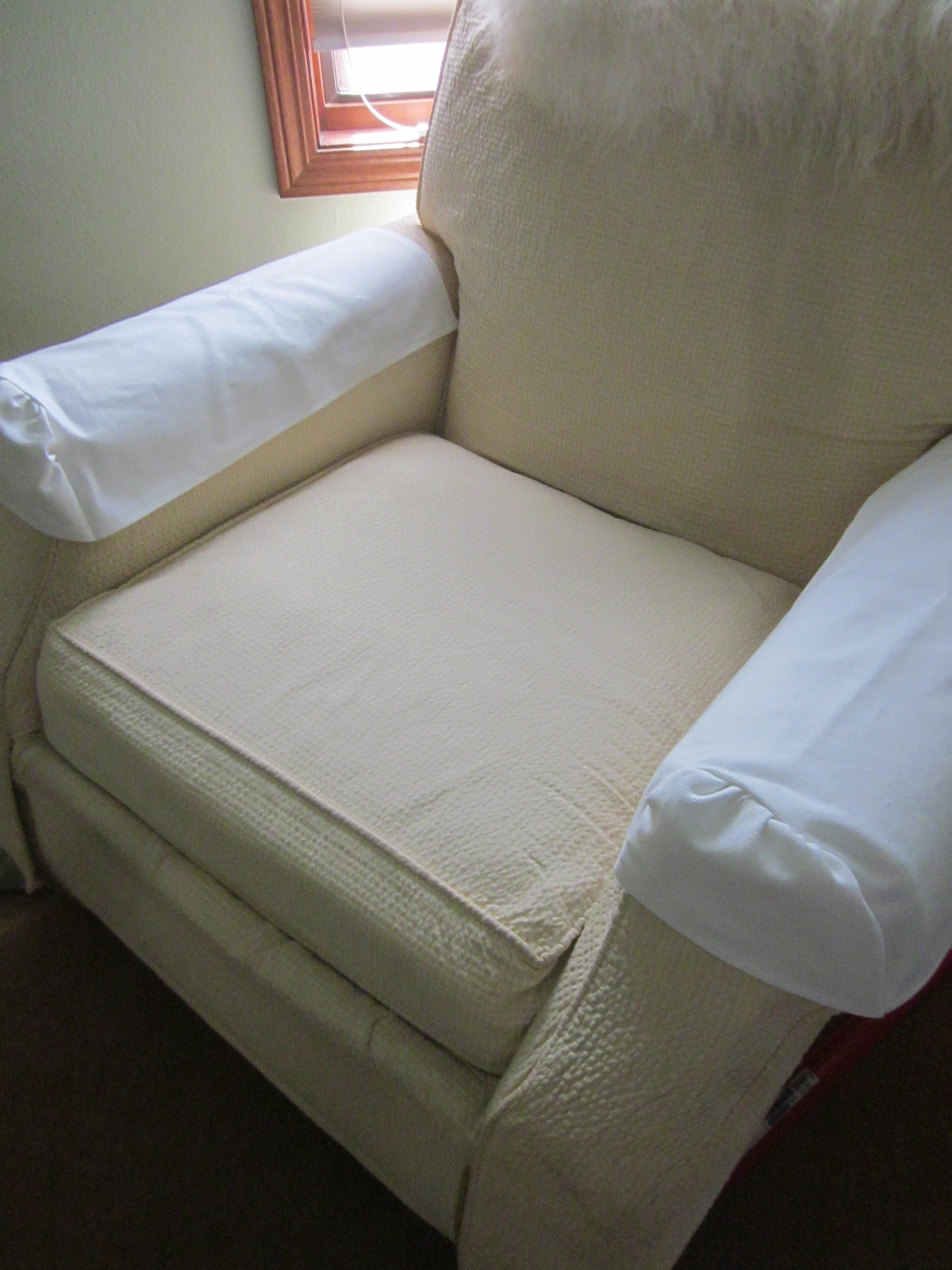 Custom Made Arm Rest Covers To Your Measurements Chairs Sofas White ...