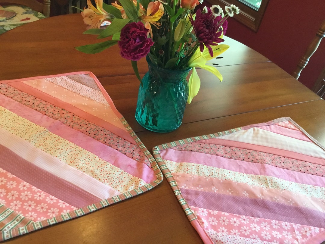 Large Set of Placemats in Various Shades of Pink. - Etsy