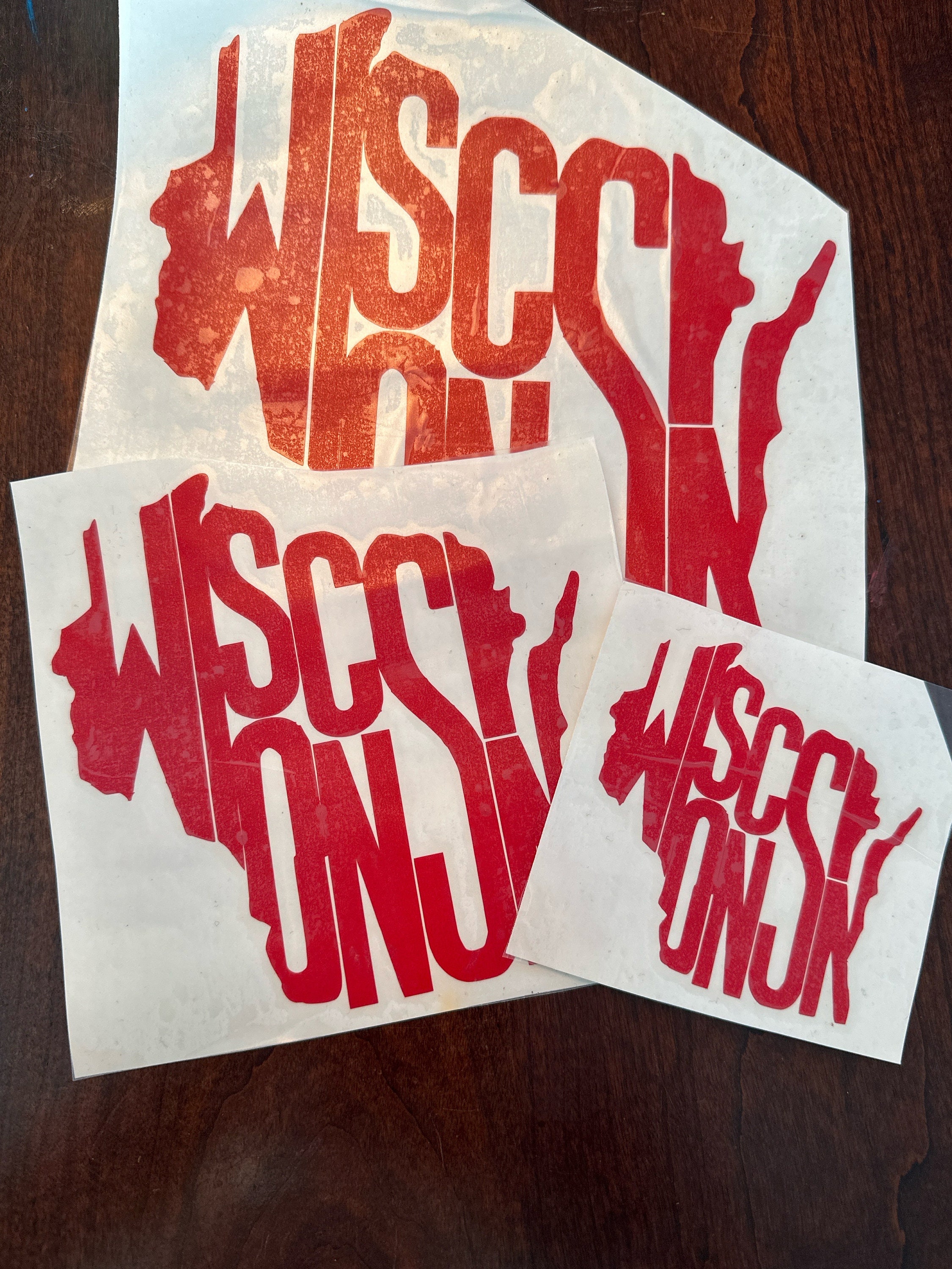 Wisconsin Decal, WI Vinyl, Sticker, Car Window Decal, Bumper Sticker - Etsy