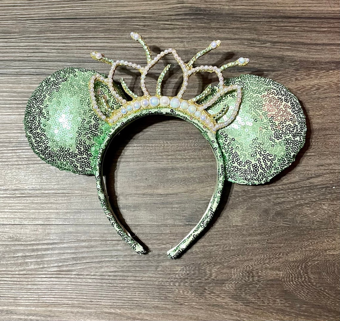 Frog Princess Mickey Ears, Tiana Inspired, Rhinestone Tiara - Etsy
