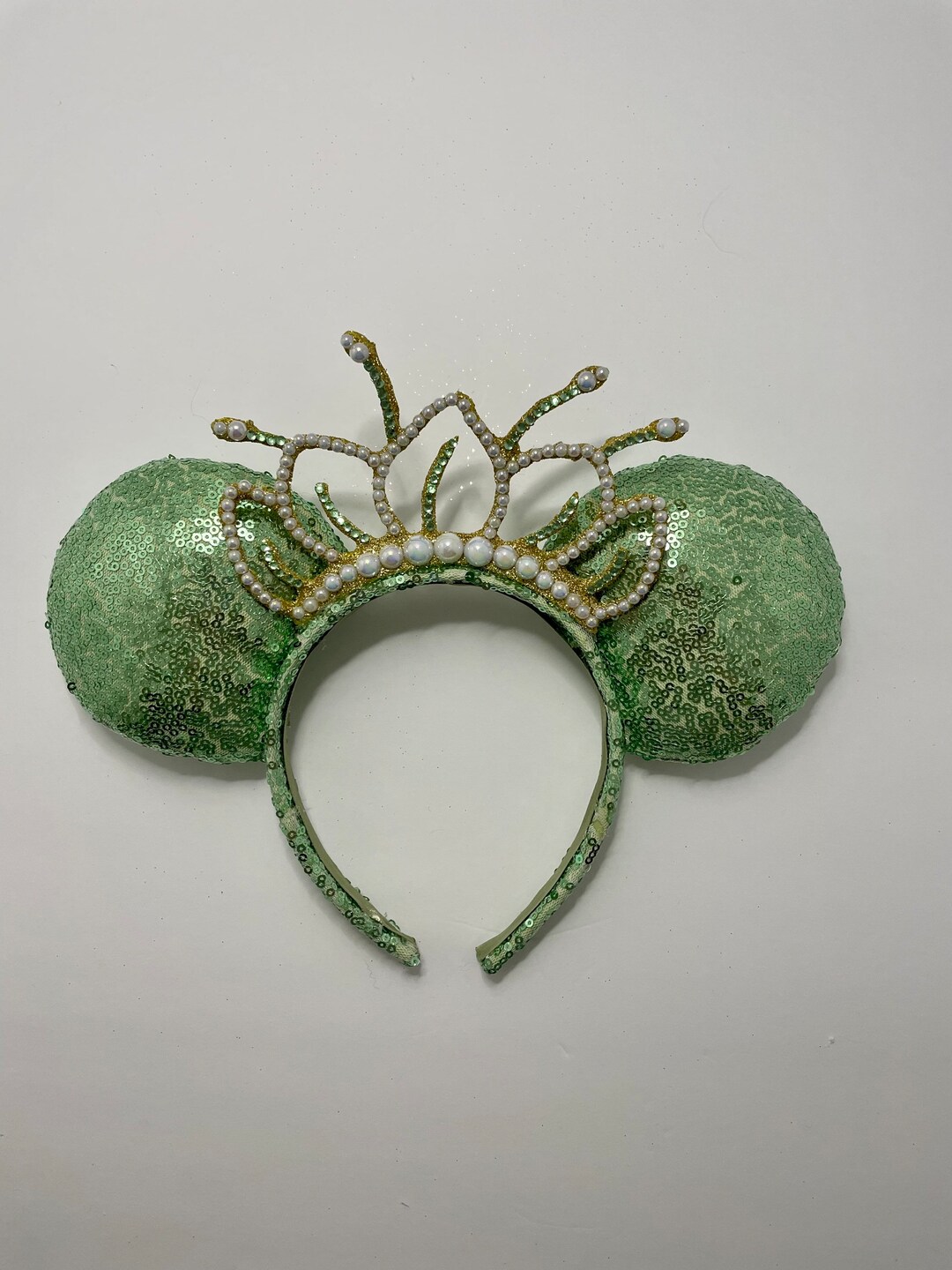 Frog Princess Mickey Ears, Tiana Inspired, Rhinestone Tiara - Etsy