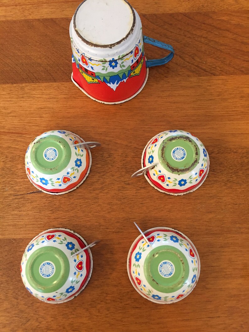 Ohio Art Tea Set Children's Tea Set 1950 - Etsy