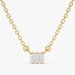 Solitaire Diamond Chain Necklace, 14k Cuban Chain Choker, Single Bezel ...