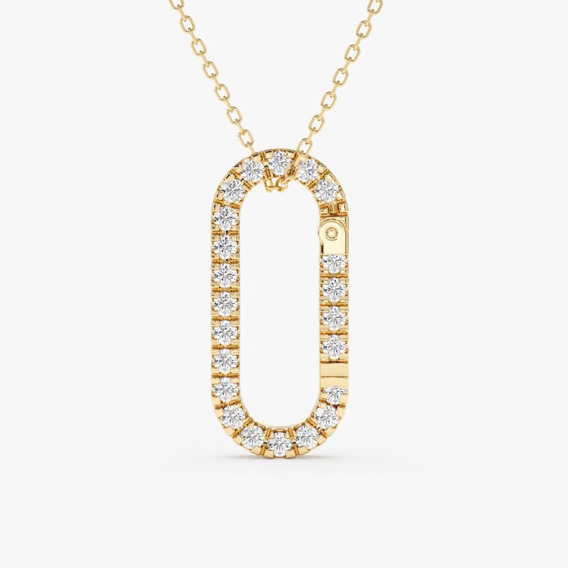 Diamond Charm With Clasp - Etsy