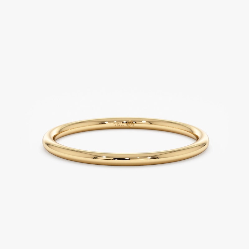 Simple Gold Wedding Rings - Etsy