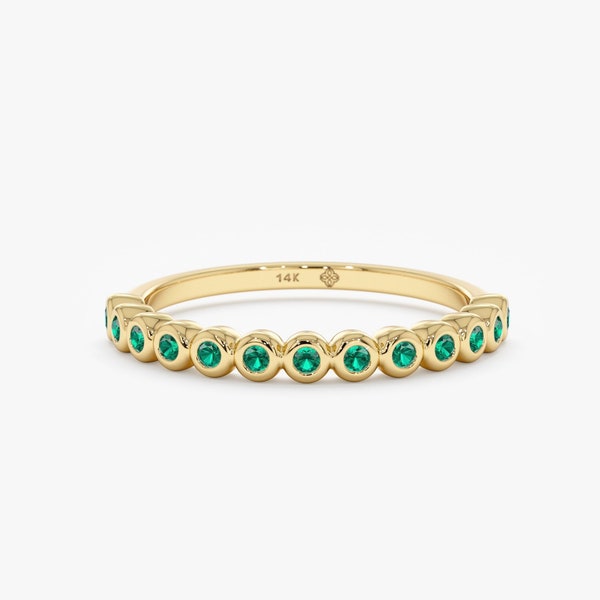 Emerald Stacking Ring - Etsy