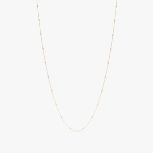 Long Diamond Necklace, 36 Inch Handmade Diamond Necklace, 20 Stations ...