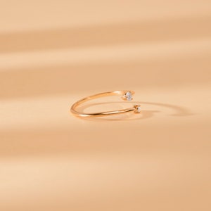 Open Diamond Ring, Diamond Crossed Wrap Ring, Open Wrapped Cuff Band ...