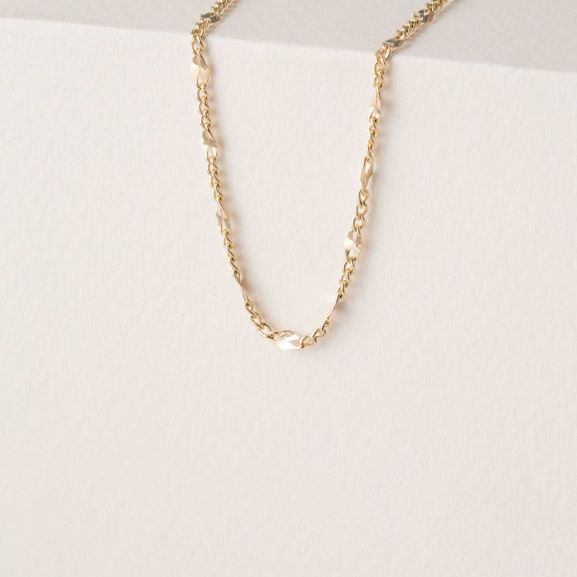 Solid Gold Chain Necklace 14k Gold Choker Chain Solid Gold - Etsy