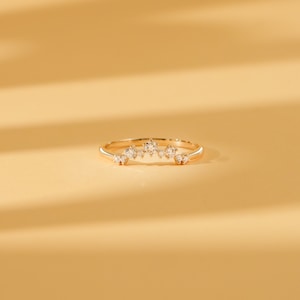 Diamond Nesting Ring, Altering Cluster Engagement Stack, 14k or 18k ...