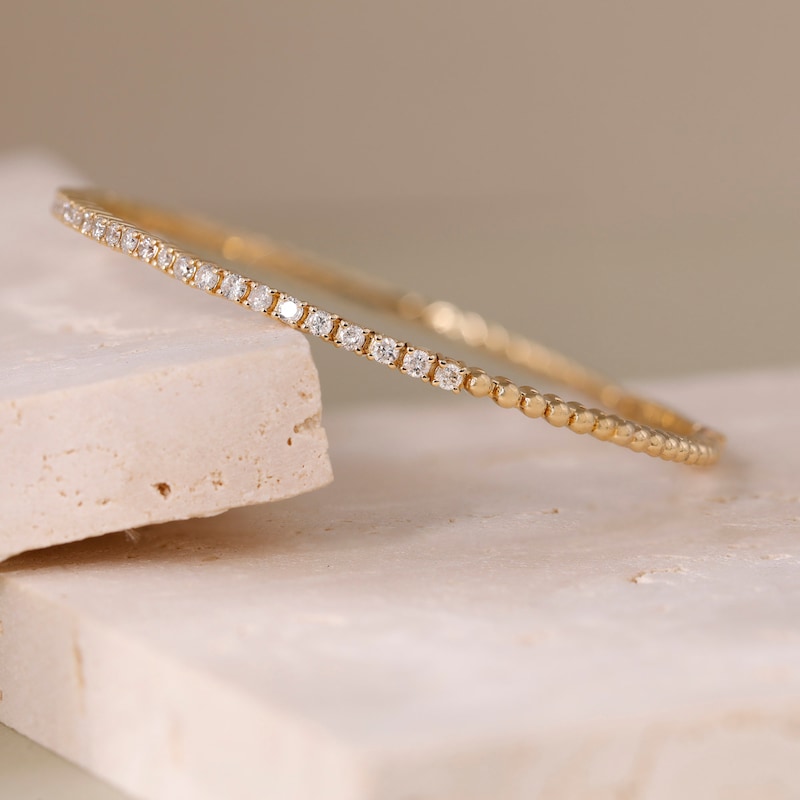 Diamond Bangle - Etsy